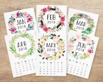 Girly calendar | Etsy