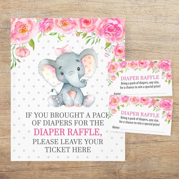A Little Peanut Diaper Raffle Polka Dots - Etsy