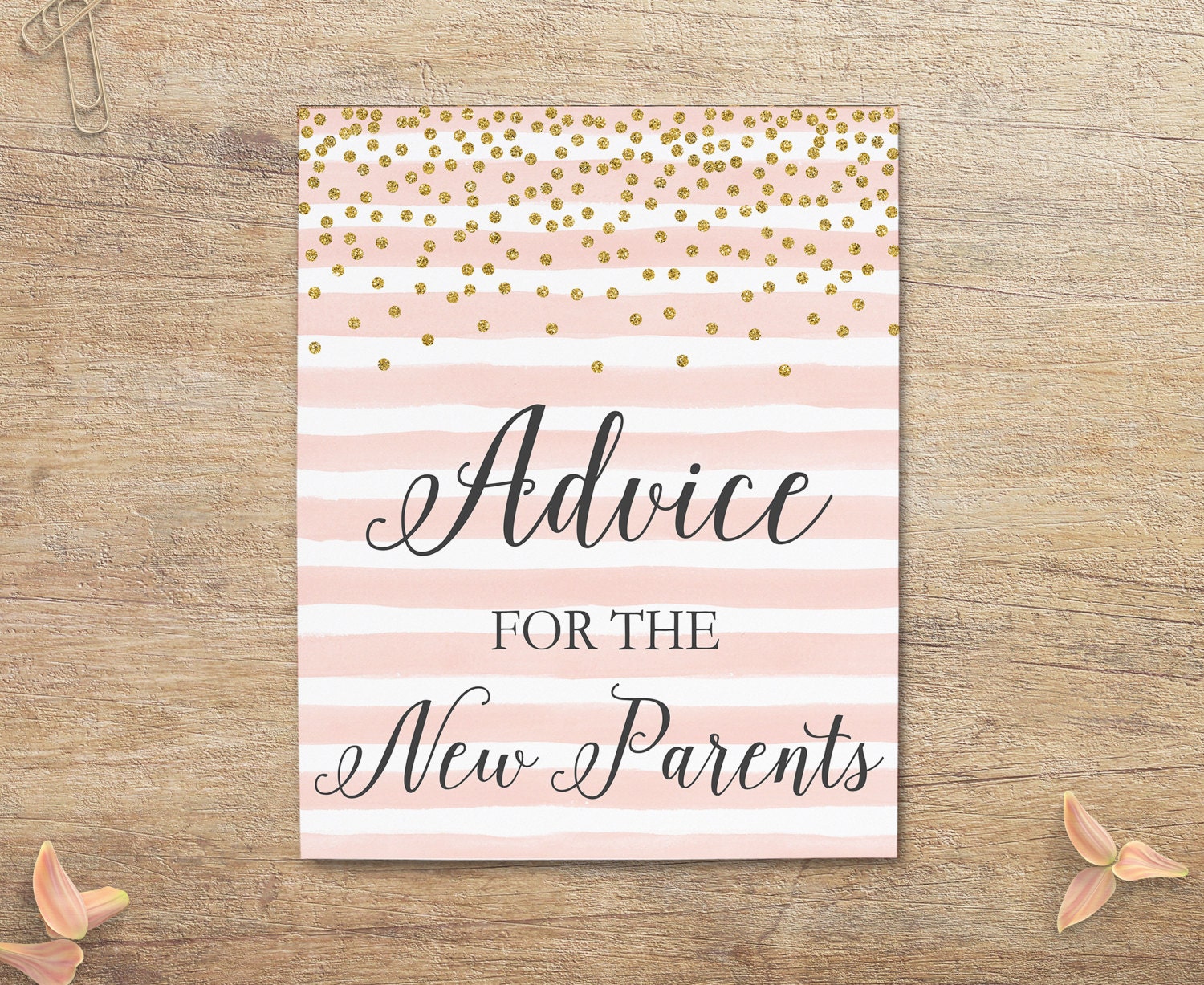 Advice for the New Parents Parents to Be Advice Cards | Etsy