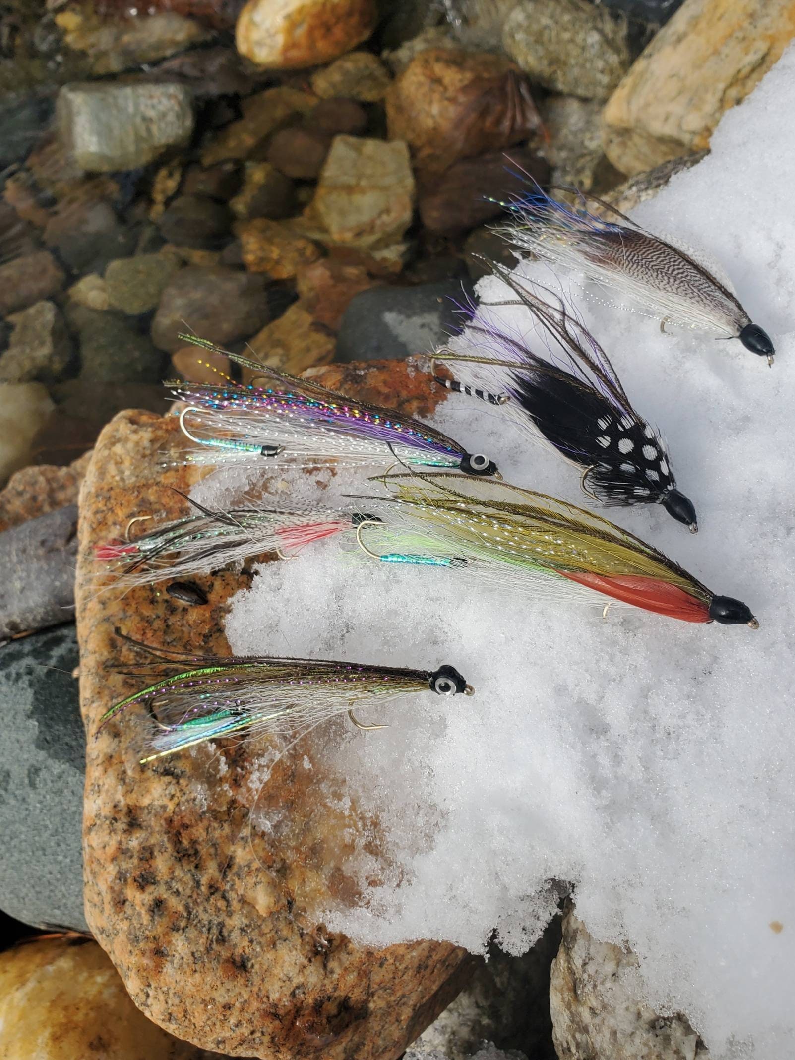 Set of Maine Tandem Trolling Streamer Flies smelt Pack - Etsy