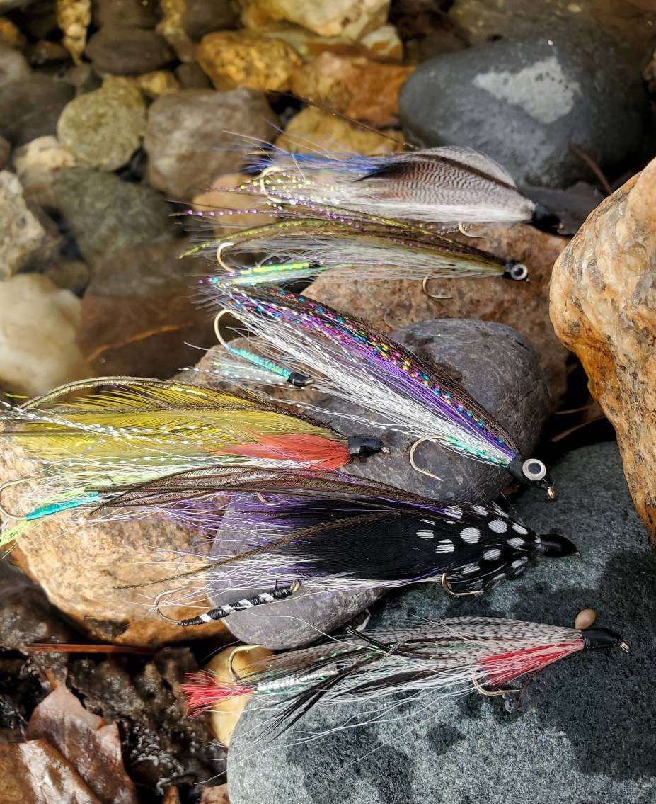 Set of Maine Tandem Trolling Streamer Flies smelt Pack - Etsy