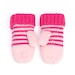 Knitted Kitty Cat Mittens: Fleece Lined, Striped Acrylic Yarn - Etsy