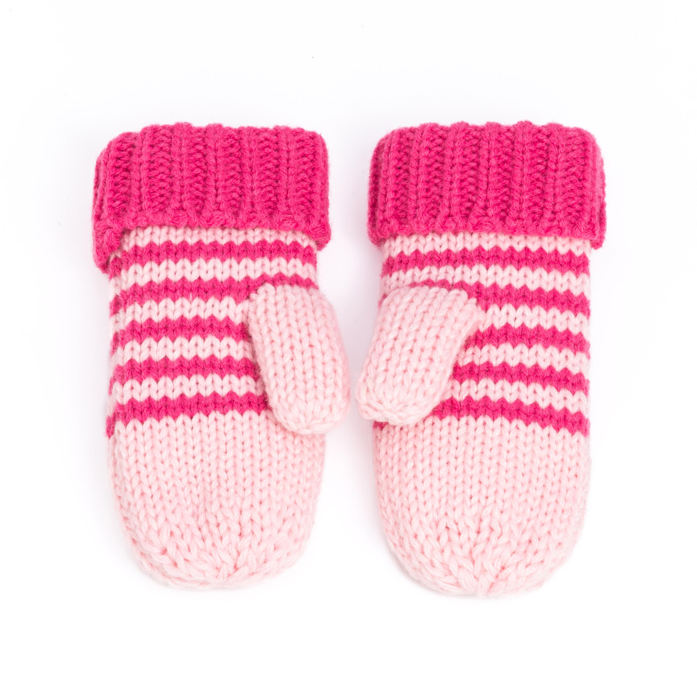 Knitted Kitty Cat Mittens: Fleece Lined, Striped Acrylic Yarn - Etsy