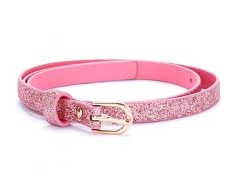 Girls Pink Stretchy Cord Braided Belt Age 4-7Y 8-14Y - Etsy