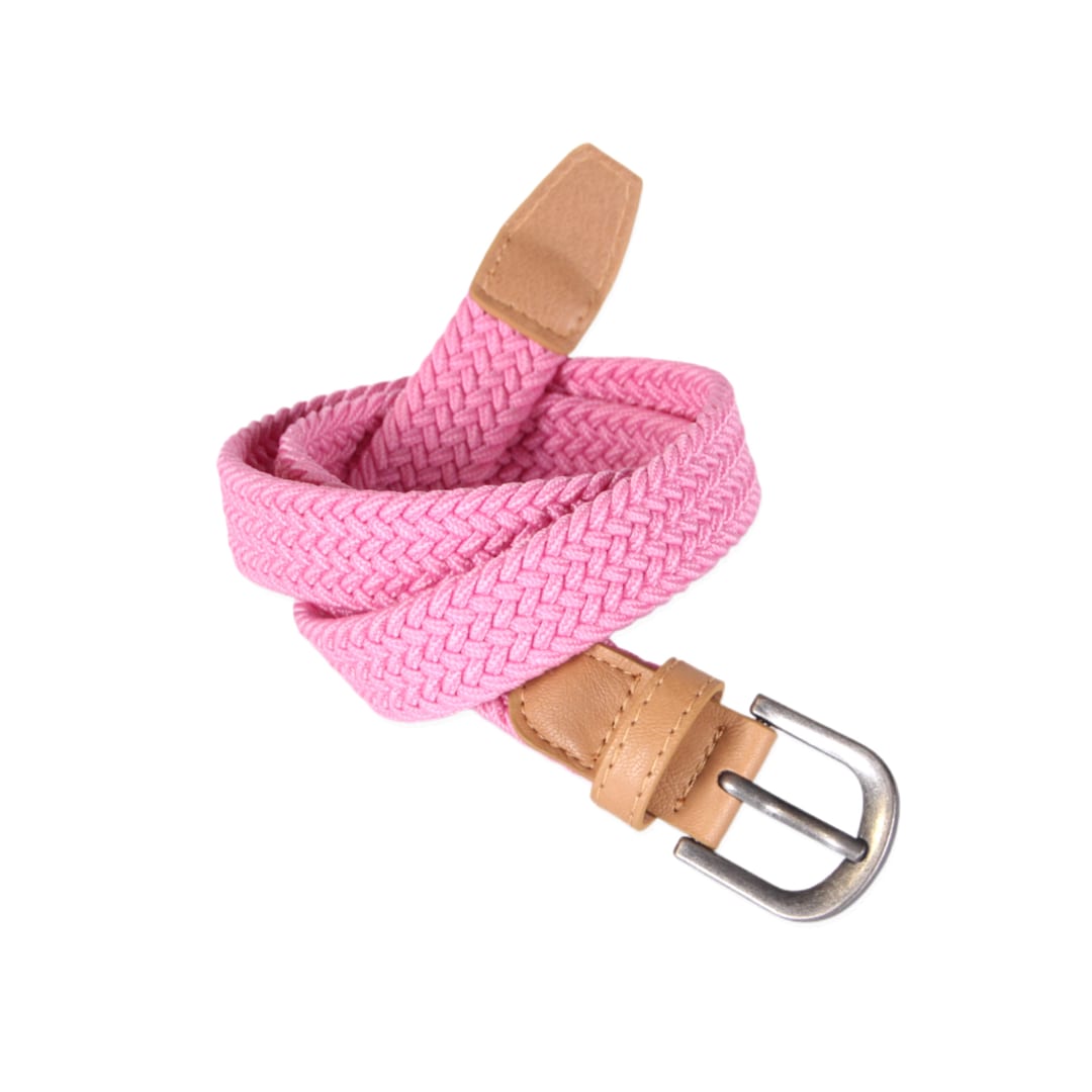 Girls Pink Stretchy Cord Braided Belt - Age (4-7Y) (8-14Y) - Etsy