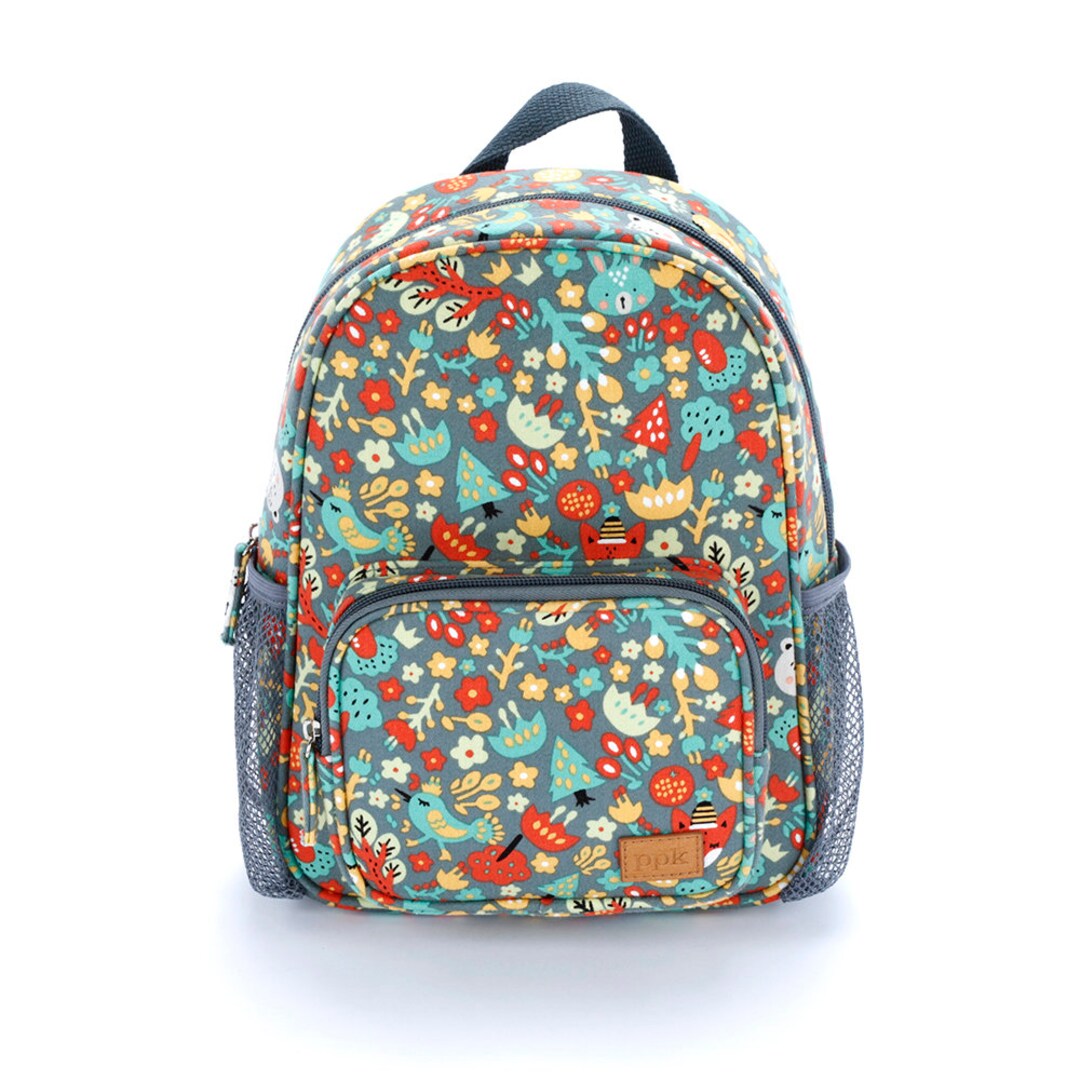 Little Kids Backpack Forest Animals / Grey 3-6 Y - Etsy