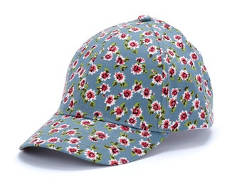 Custom Hand Embroidered Vintage Style Baseball Cap / Floral - Etsy