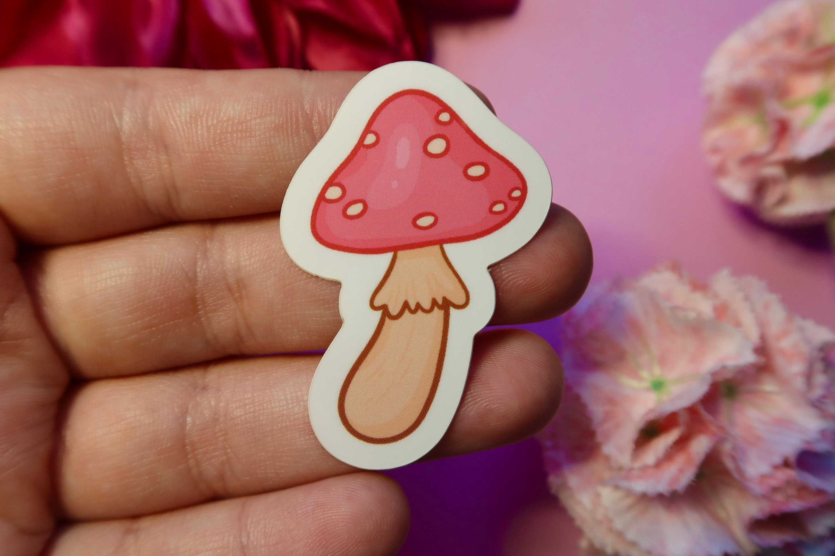 Mini Nature Sticker Pack 1.5 Sticker 3 Set Mushroom - Etsy