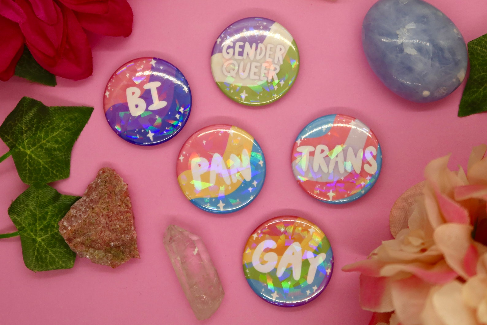 LGBTQ Identity Pins Pride Flag Buttons - Etsy