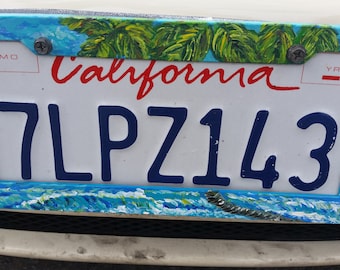 Beach license plate | Etsy