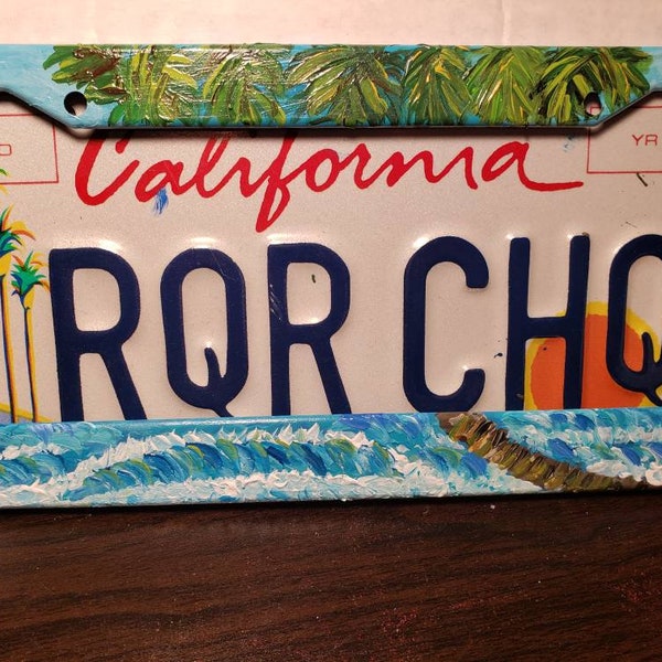 Ocean License Plate Frame - Etsy