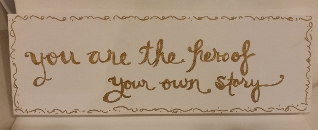 You Are the Hero 4x12 Canvas Frame - Etsy