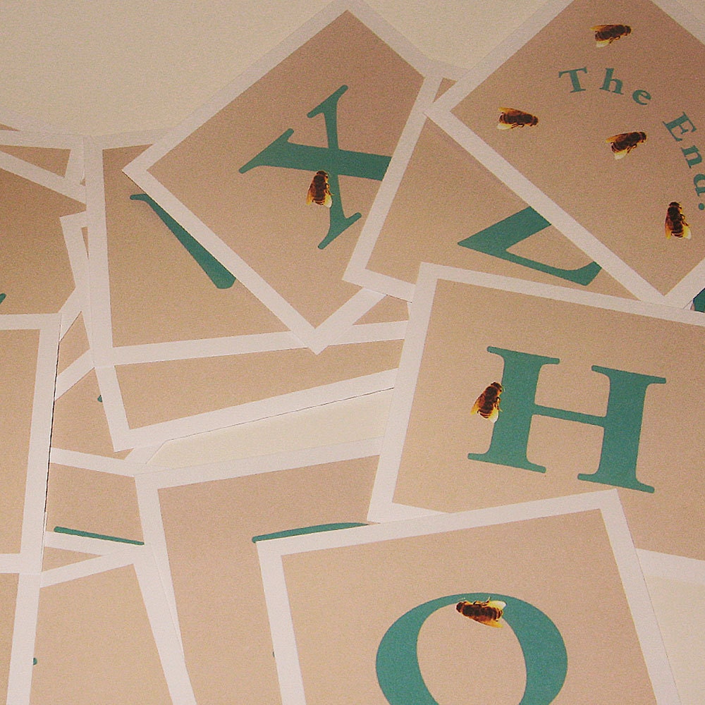 DIY Bee Cards, Abcs, Set of 28 Cards, Cards for Curious Kids: Honey Bee ...