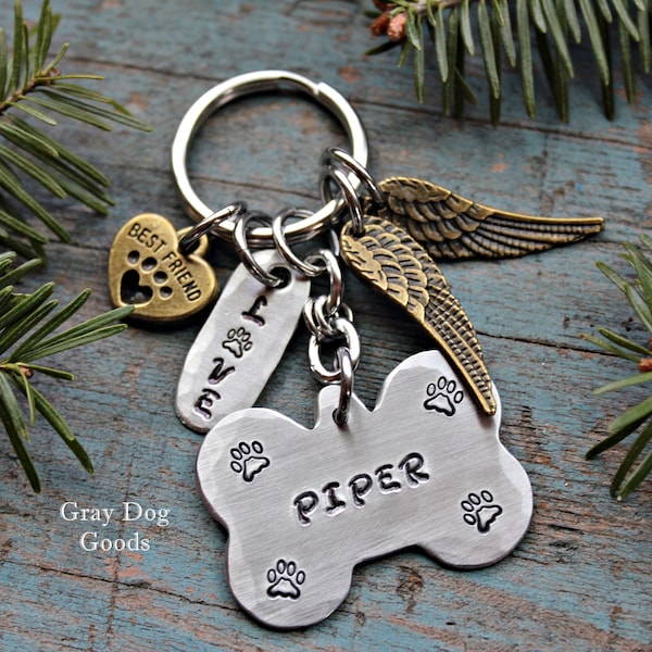 Angel Wings Dog Key Chains - Etsy
