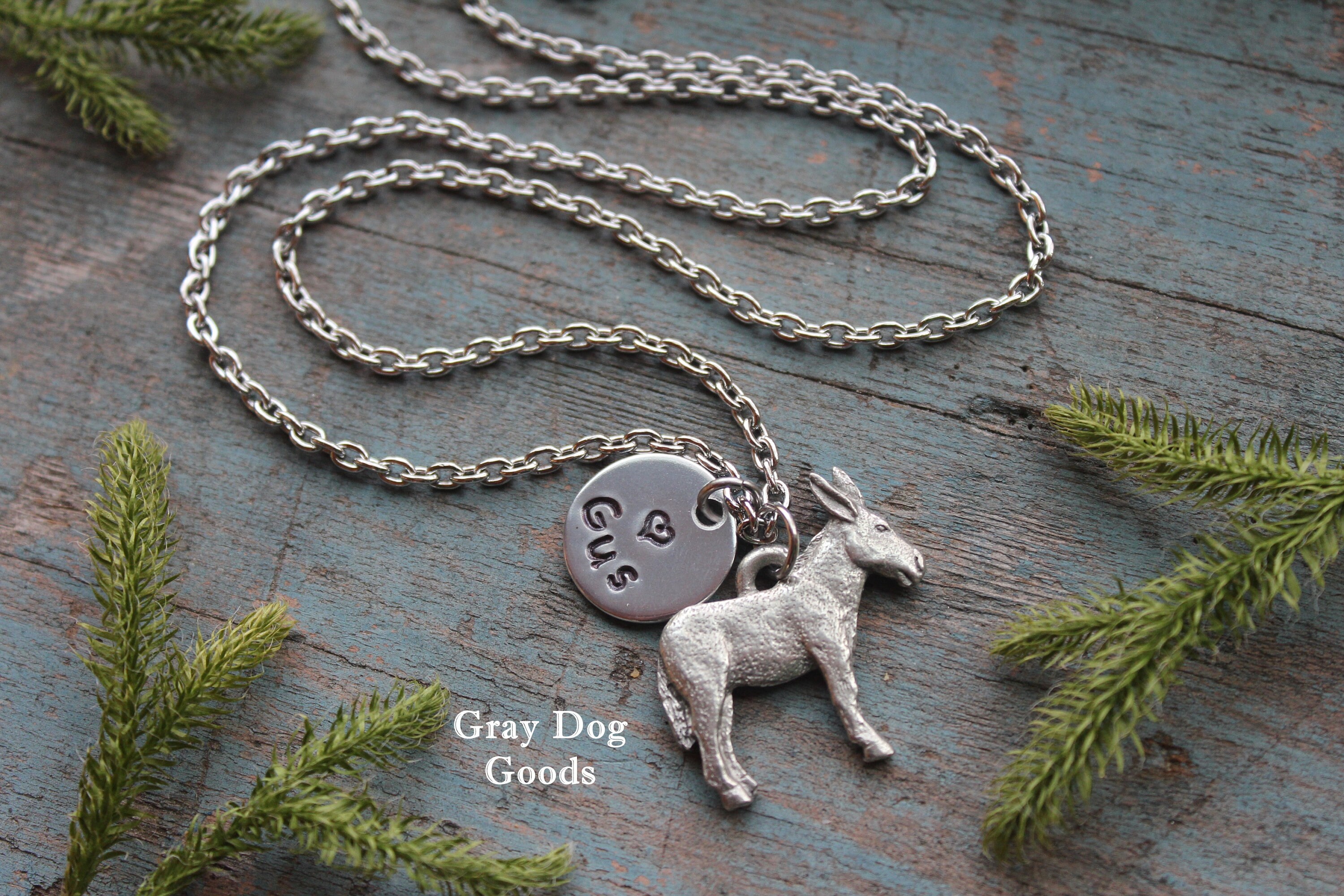 Donkey Necklace, Donkey Mom, Gift for Donkey Lover, Personalized Donkey ...