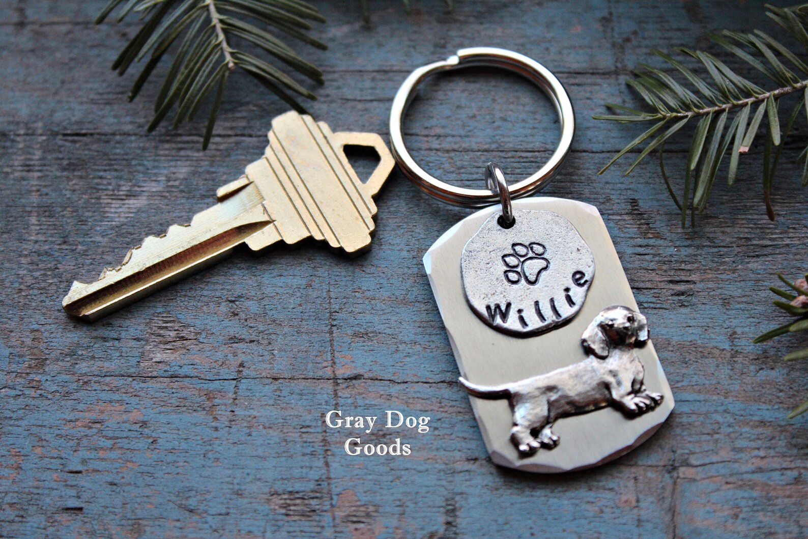 Dachshund Key Chain, Personalized Dachshund Key Chain, Dachshund ...