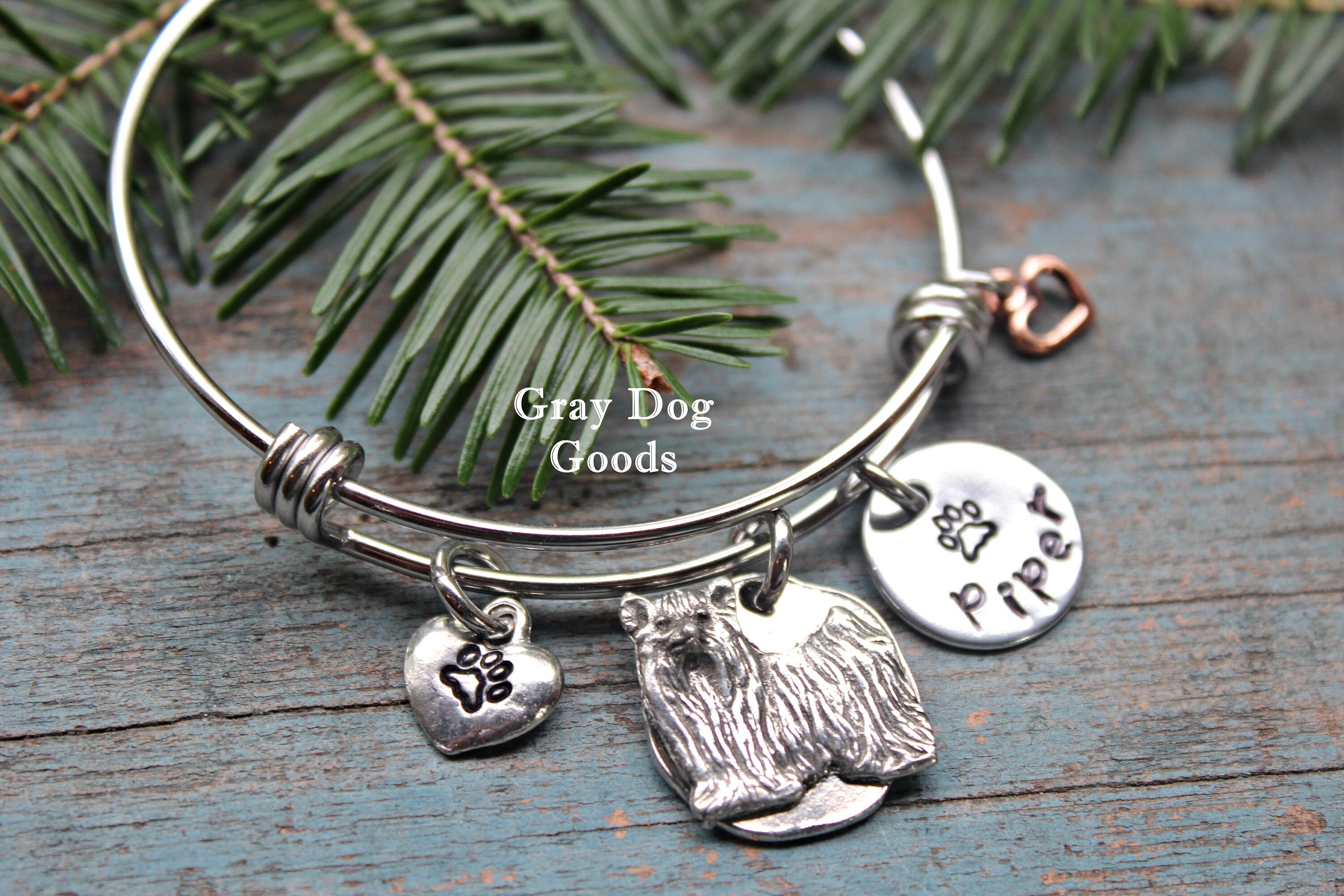 Yorkie Bracelet Yorkshire Terrier Jewelry Personalized Dog | Etsy