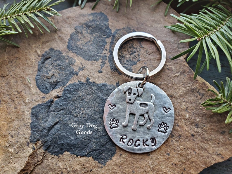 Jack Russell Key Chain Personalized Dog Key Chain Jack - Etsy