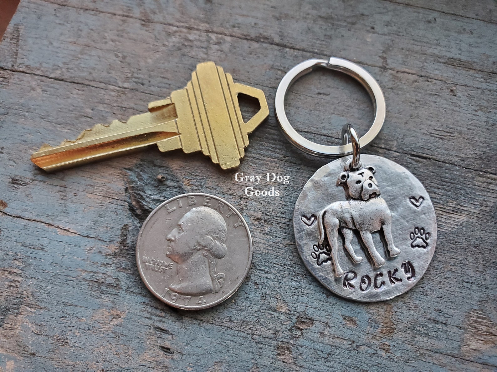Pit Bull Key Chain Personalized Dog Key Chain Pit Bull Mom | Etsy