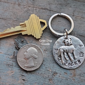 Pit Bull Key Chain, Personalized Dog Key Chain, Pit Bull Mom, Pit Bull ...