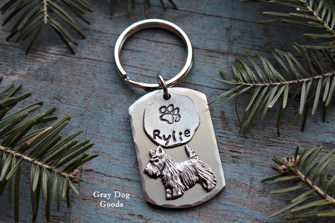 Scotty Key Chain, Personalized Scotty Key Chain, Scotty Memorial ...