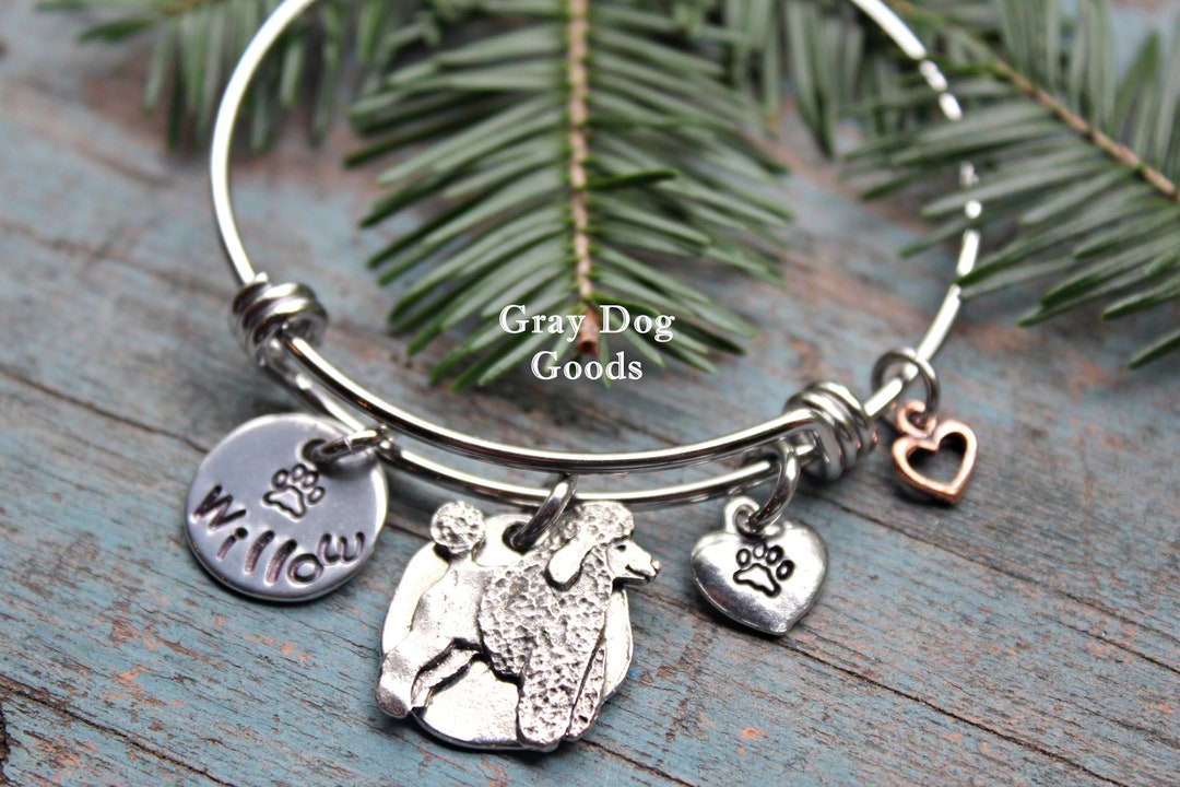 Poodle Bracelet, Poodle Jewelry, Personalized Dog Bracelet, Poodle Mom ...