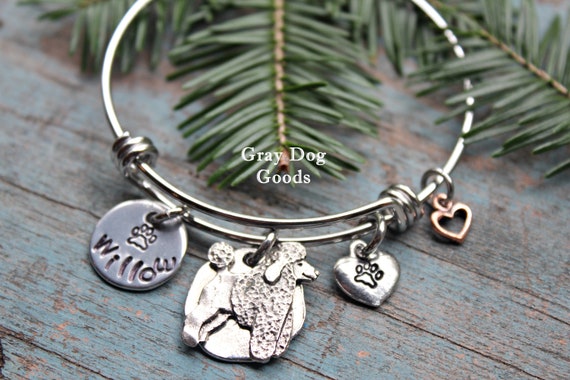 Poodle Bracelet Poodle Jewelry Personalized Dog Bracelet | Etsy