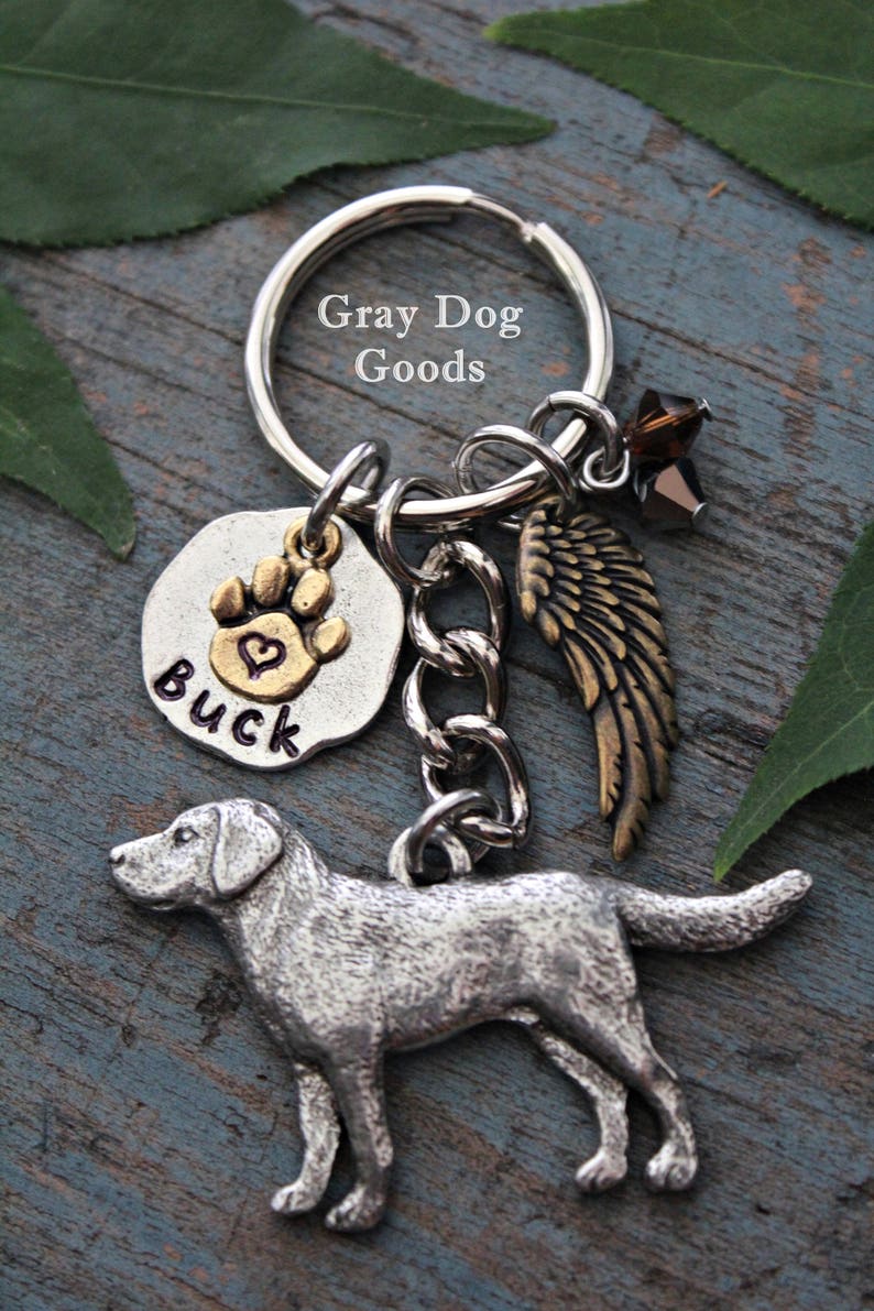 Labrador Memorial KeyChain Pet Memorial Key Chain Lab | Etsy