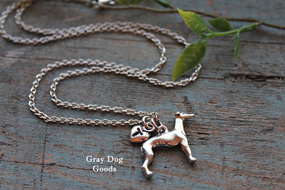 Greyhound Necklace Greyhound Jewelry Whippet Necklace - Etsy