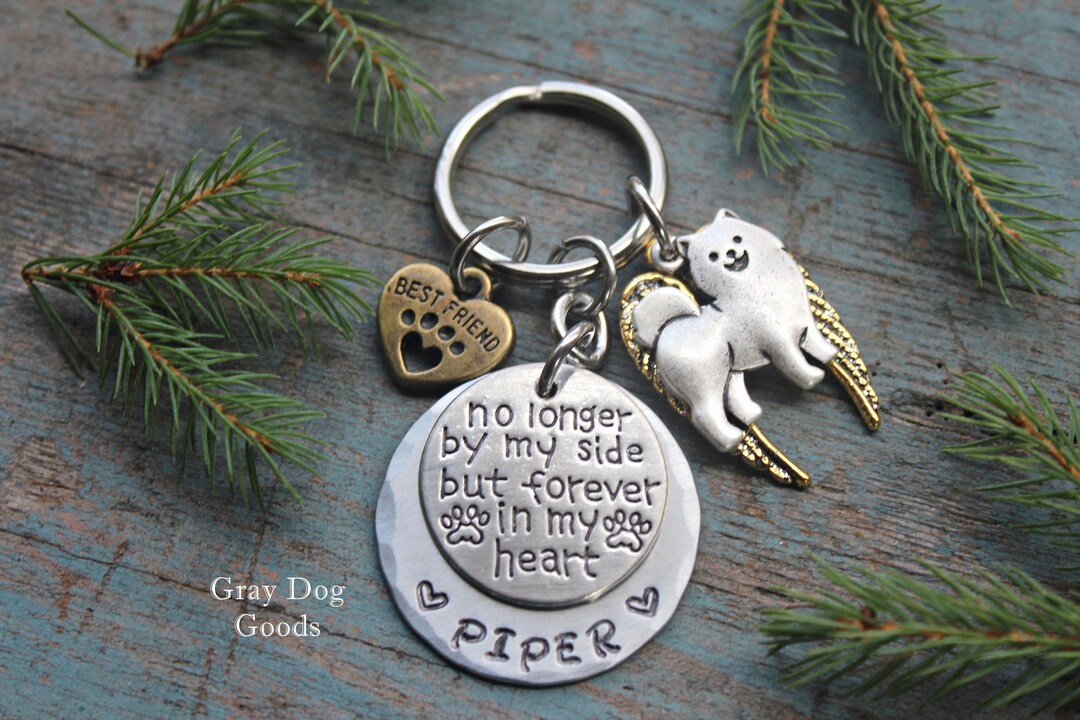 Samoyed Memorial Key Chain, Samoyed Remembrance Gift, Loss of Dog ...