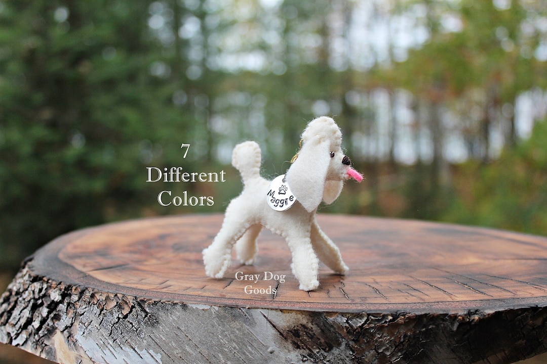 Poodle Ornament, Personalized Dog Ornament, Miniature Poodle, Toy ...