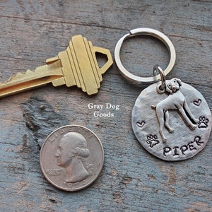 German Shorthaired Pointer Key Chain, GSP Key Ring, German Shorthair ...
