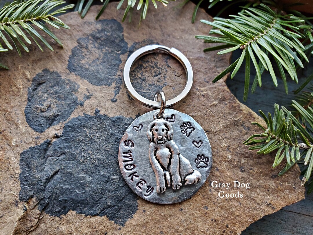 Doodle Key Chain, Goldendoodle Key Chain, Personalized Dog Key Chain ...