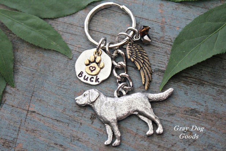 Labrador Memorial Keychain Pet Memorial Key Chain Lab - Etsy