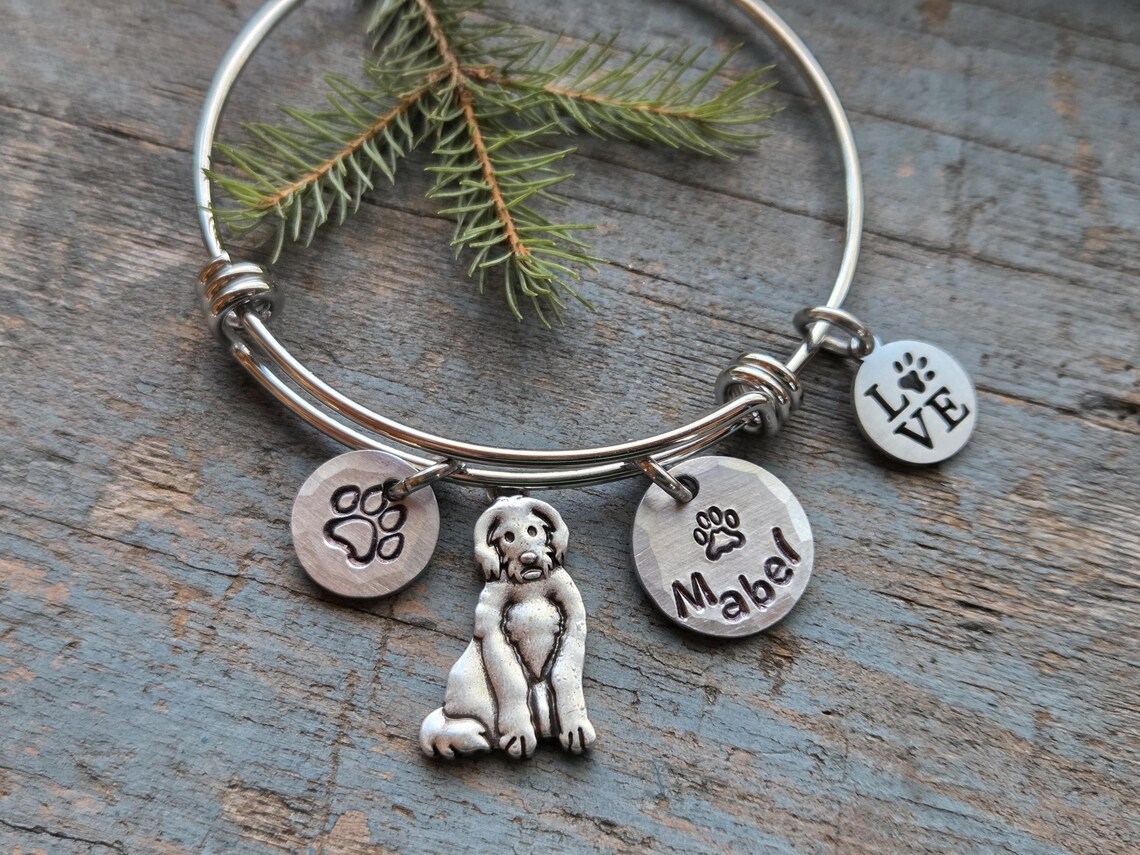 Goldendoodle Bracelet, Labradoodle Jewelry, Gift for Dog Lover ...