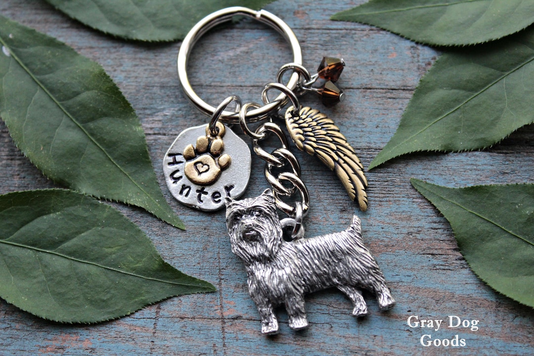 Yorkie Memorial Key Chain, Pet Memorial Key Chain, Yorkie Keychain, Dog ...