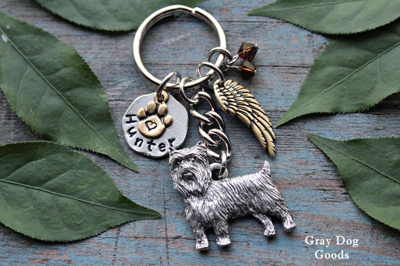 Yorkie Memorial Key Chain Pet Memorial Key Chain Yorkie - Etsy