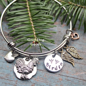 Chicken Bracelet Chicken Memorial Bracelet Pet Chicken - Etsy