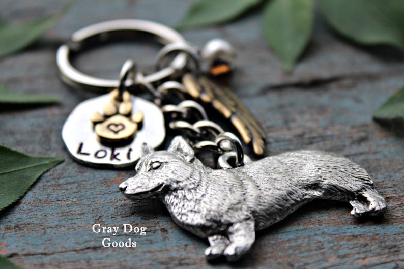 Corgi Memorial Key Chain Pet Memorial Key Chain Pembroke | Etsy