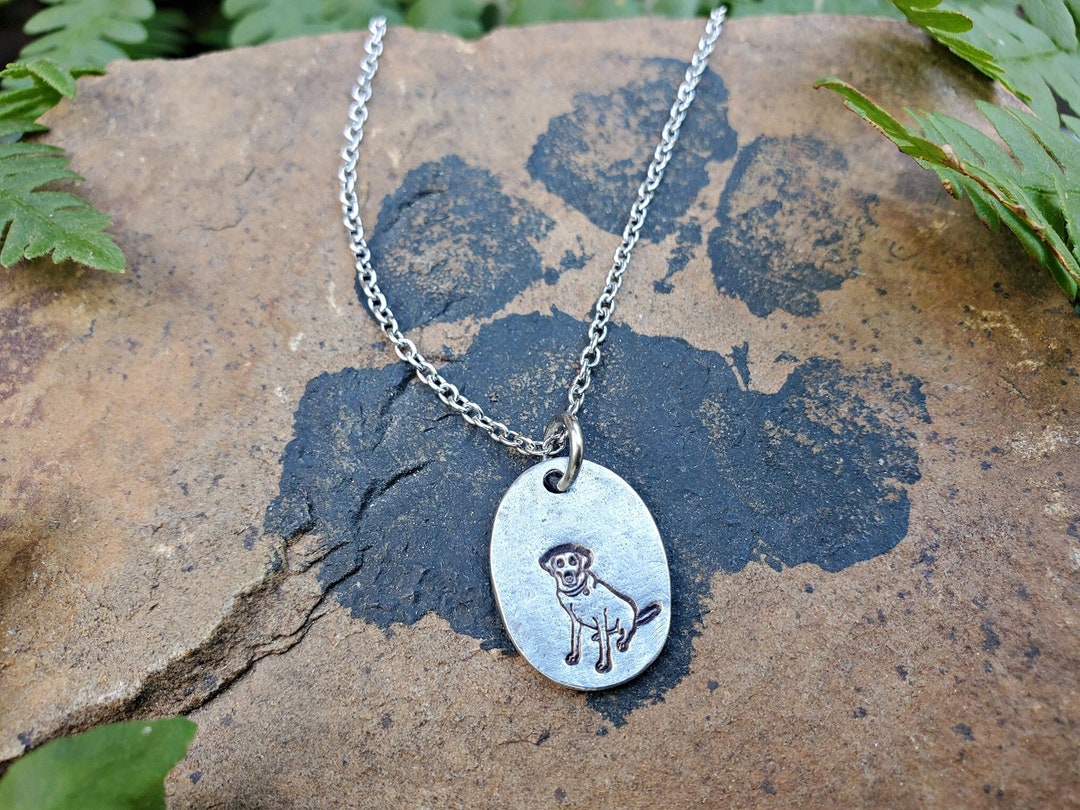 Labrador Retriever Necklace, Lab Necklace, Dog Necklace, Minimalist Dog ...