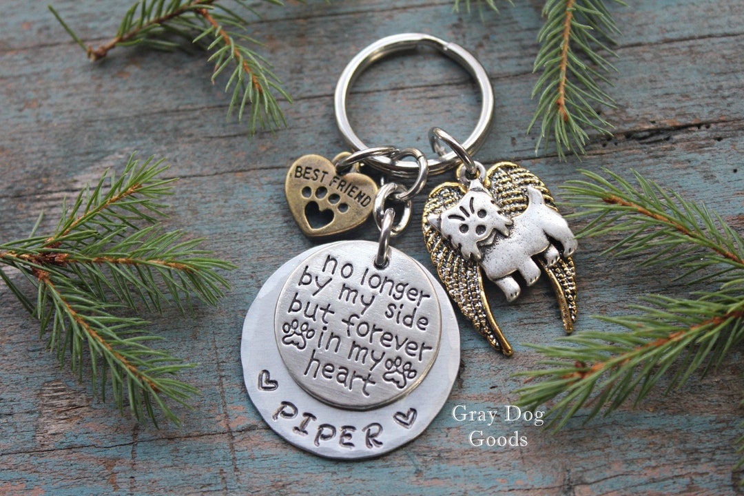 Yorkshire Terrier Memorial Key Chain, Yorkie Remembrance Gift, Loss of ...