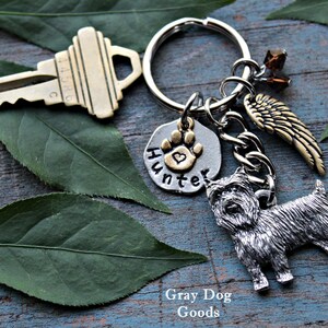 Yorkie Memorial Key Chain, Pet Memorial Key Chain, Yorkie Keychain, Dog ...