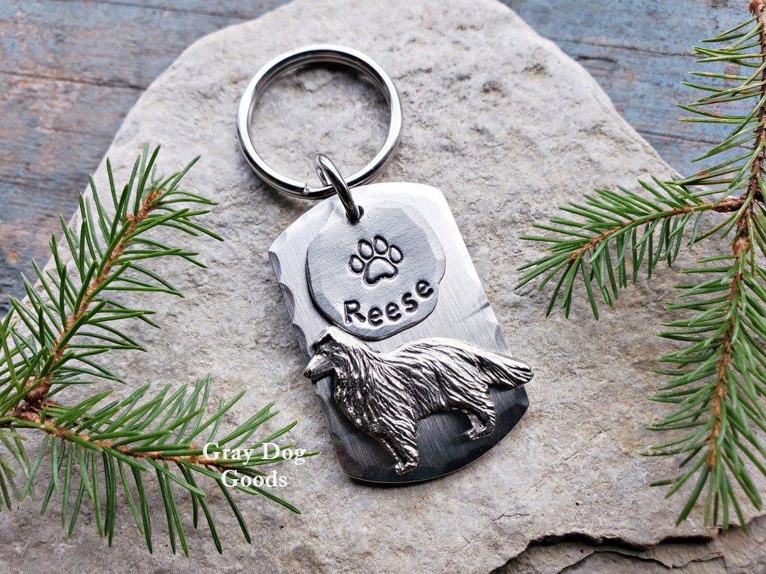 Collie Key Chain, Personalized Collie Key Chain, Sheltie Memorial, Dog ...