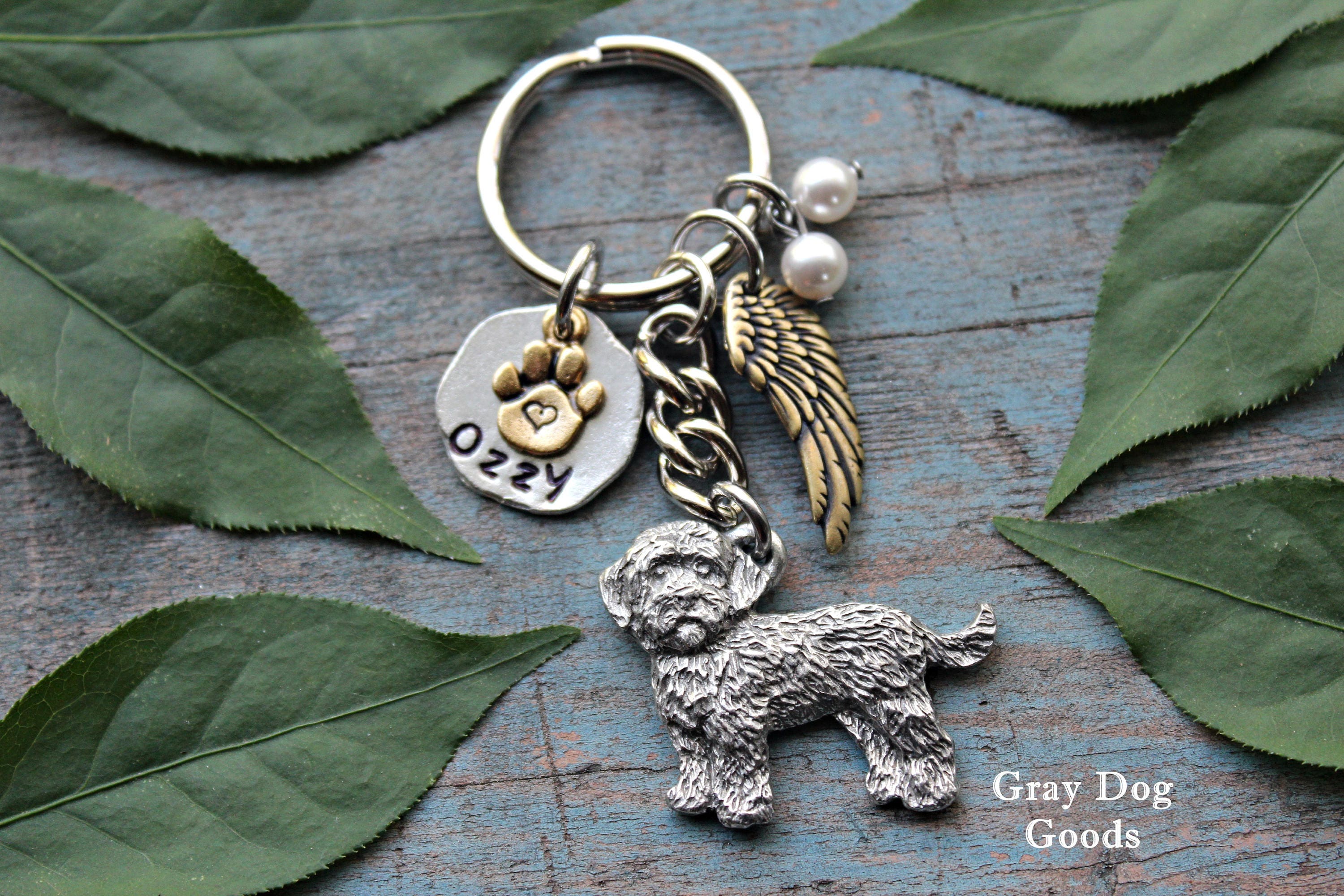 Cockapoo Memorial KeyChain Pet Memorial KeyChain Cockapoo | Etsy