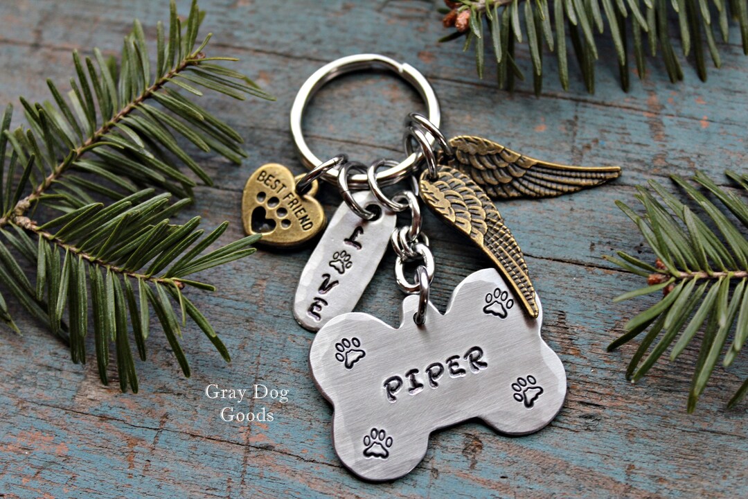 Dog Memorial Key Chain, Dog Remembrance Gift, Loss of Dog, Dog Sympathy ...