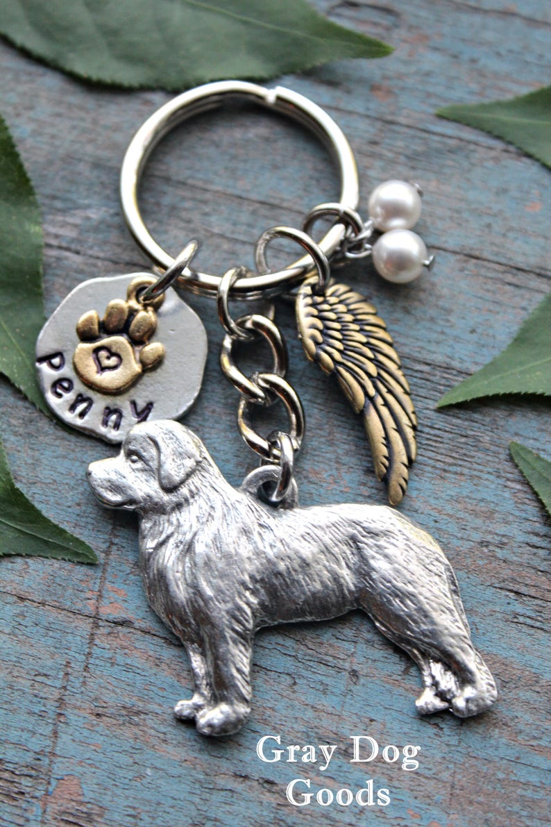 Newfoundland Memorial Key Chain Pet Memorial Key Chain | Etsy