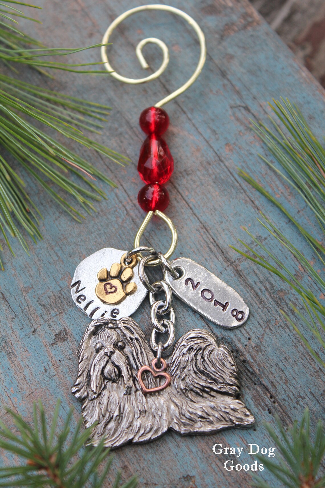 Shih Tzu Ornament Shih Tzu Memorial Personalized Dog - Etsy