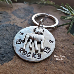 Pit Bull Key Chain, Personalized Dog Key Chain, Pit Bull Mom, Pit Bull ...