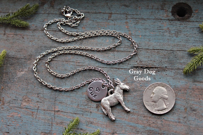 Donkey Necklace, Donkey Mom, Gift for Donkey Lover, Personalized Donkey ...