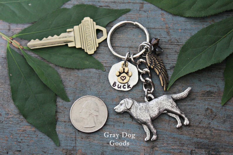 Labrador Memorial Keychain Pet Memorial Key Chain Lab - Etsy